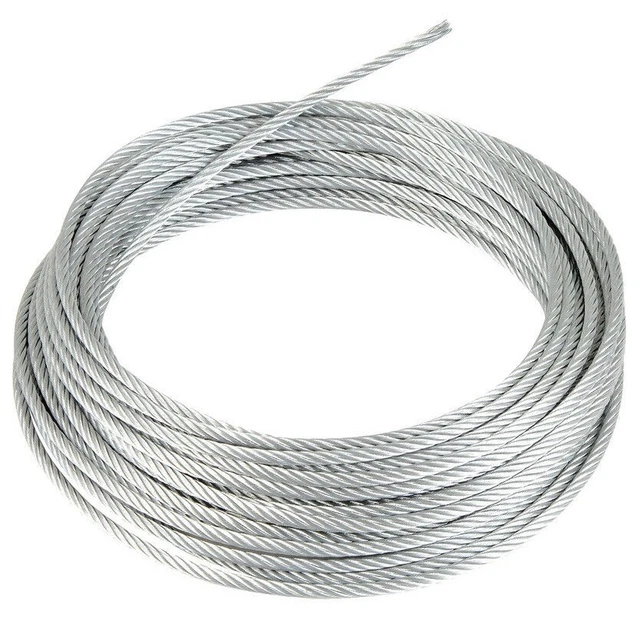 STAINLESS STEEL A4 Wire Rope AISI 316 Cable 1mm 1.5mm 2mm 3mm 4mm 5mm 6mm 8mm £1.98 - PicClick UK