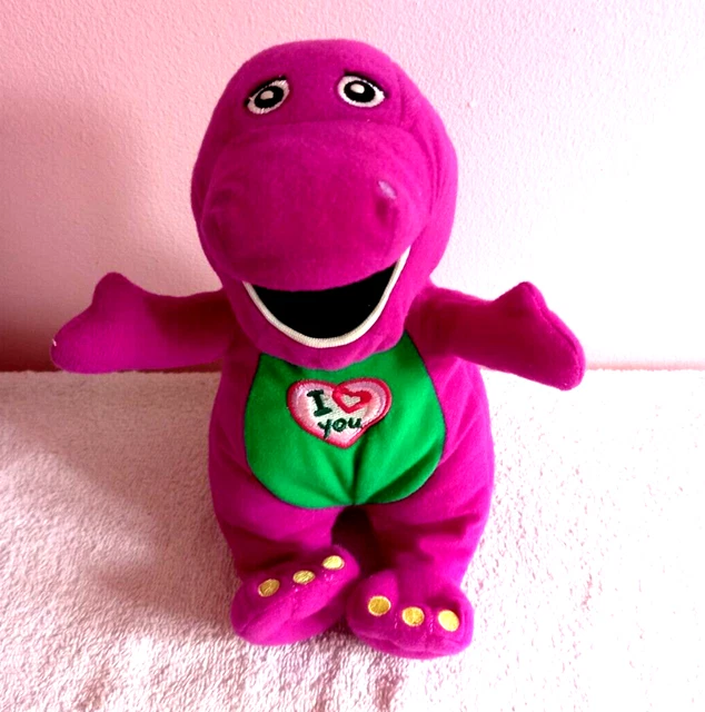 BARNEY THE DINOSAUR Singing I Love You Song 2007 soft Toy Plush £9.99 ...