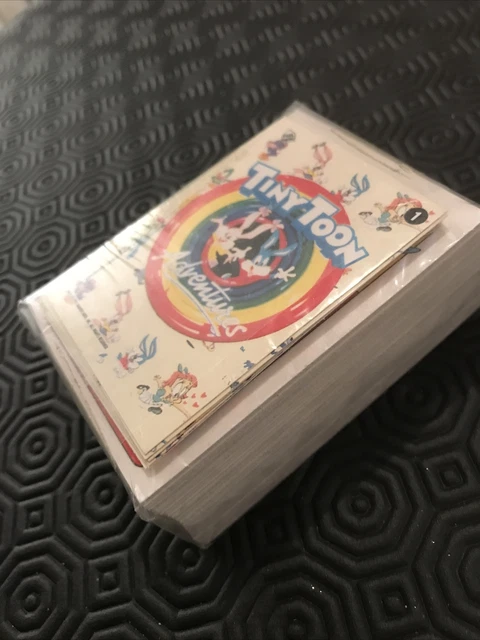 TINY TOON ADVENTURES Topps 1991 base set 77/11 Stickers Cards Complete ...