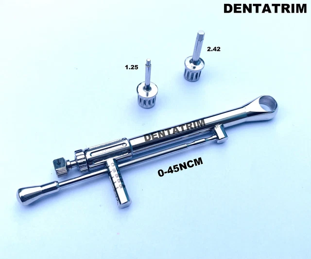 STRAUMANN TORQUE WRENCH Ratchet Dental Implant 0-45 NCM With Drivers £ ...