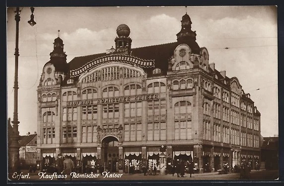 ANSICHTSKARTE ERFURT, KAUFHAUS Römischer Kaiser $19.17 - PicClick AU