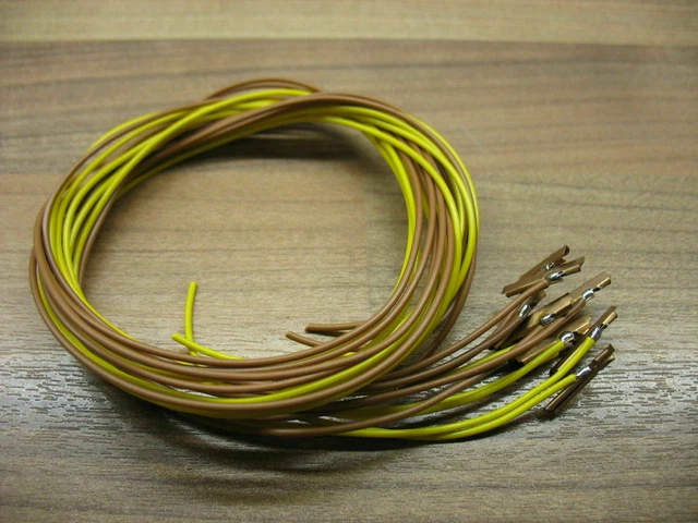 FLEISCHMANN H0 10X Modellgleis - Verbinder mit 0,25 mm Litze seitlich ...