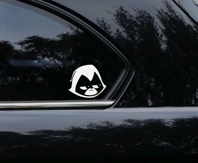 RAVEN TEEN TITANS GO! Sticker 120mmW Car, Van, Wall Decal Super Hero HI ...