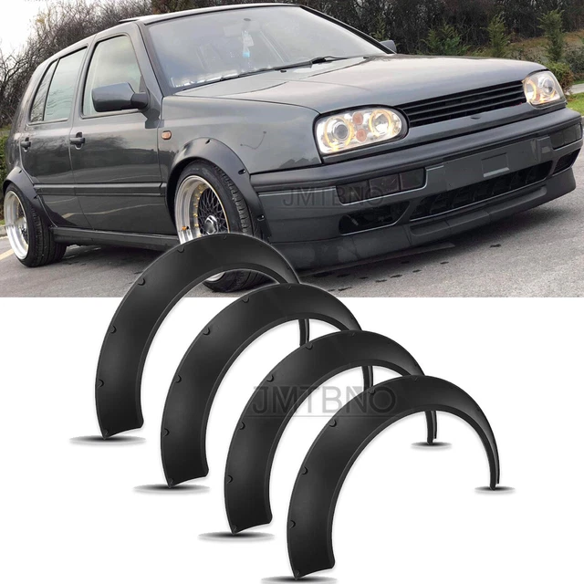 FENDER FLARES EXTRA Wide Body Kit Wheel Arches For VW Golf MK7 MK6 MK5 ...