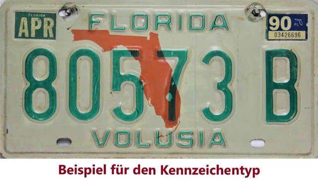 FLORIDA MAP LICENSE Plate US Original Plaque D'Immatriculation ...