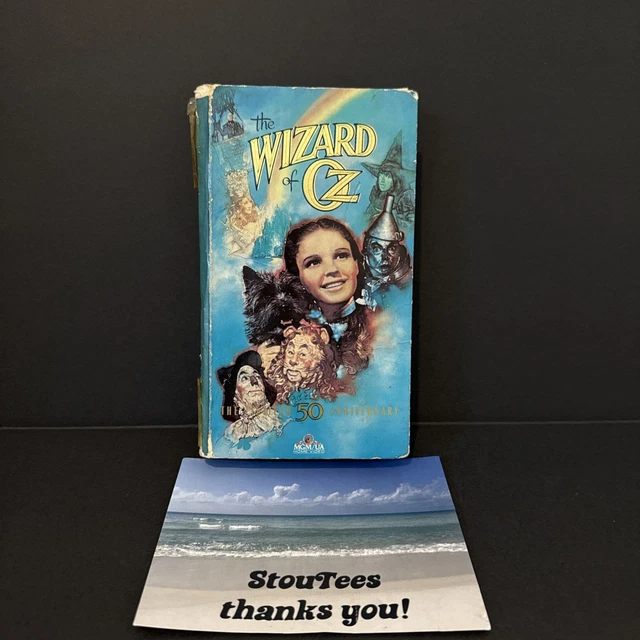 THE WIZARD OF OZ VHS Wicked Witch 50 Anniversary MGM Classic Vintage £4 ...