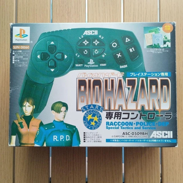 RARE ASCII BIOHAZARD Resident Evil Special Controller PS1 Japan Import ...