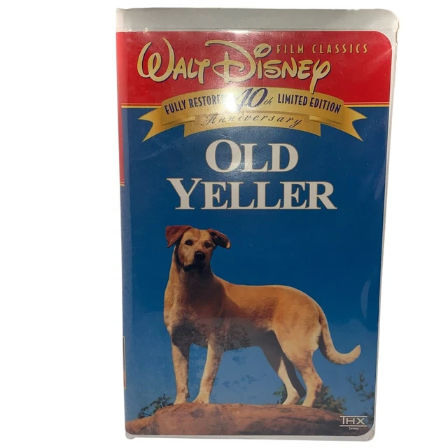 OLD YELLER VHS 40th Anniversary Limited Edition Family Walt Disney 1991 ...