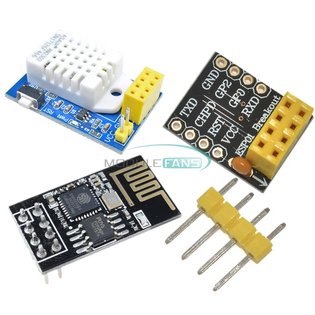 CAPTEUR D'HUMIDITÉ DE température ESP-01/ 01S DHT22 ESP8266 ESP-01 transmission Wifi EUR 6,37 ...