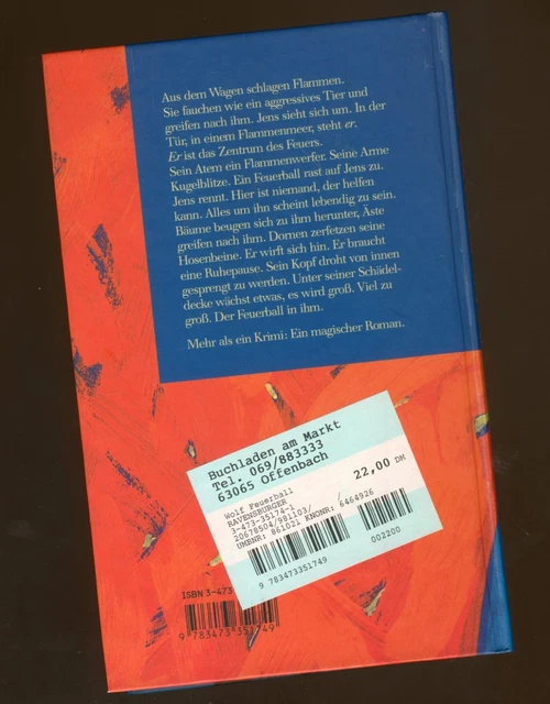 SIGNIERT → KLAUS-PETER Wolf FEUERBALL Krimi 1996 mit Autogramm → ...