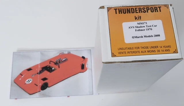 MARSHMODELS MM171 AVS Shadow Test Car Follmer 1970 1:43 Resin ...