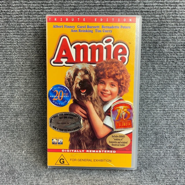 ANNIE VHS VIDEO 1999 20th Anniversary Release Family Musical Film ...