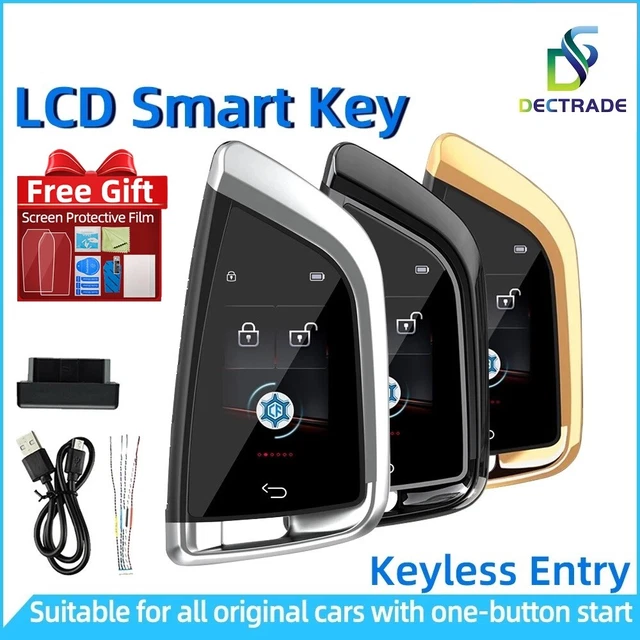 KEYLESS GO UNIVERSAL Modified OBD LCD Screen Smart Remote Key For VW ...
