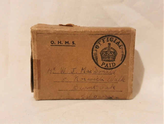 ORIGINAL WW2 BRITISH Royal Navy Medal Box W.J. McDonald £14.99 ...