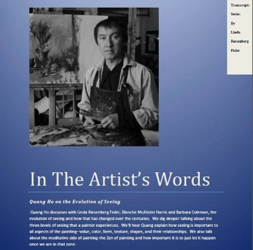 LINDA RIESENBERG FISLER In The Artist's Words (Poche) In the Artist's ...