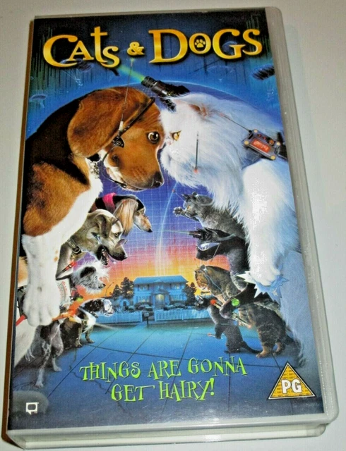 CATS & DOGS Warner Bros VHS Videotape PG Certificate Jeff Goldblum/Alec ...