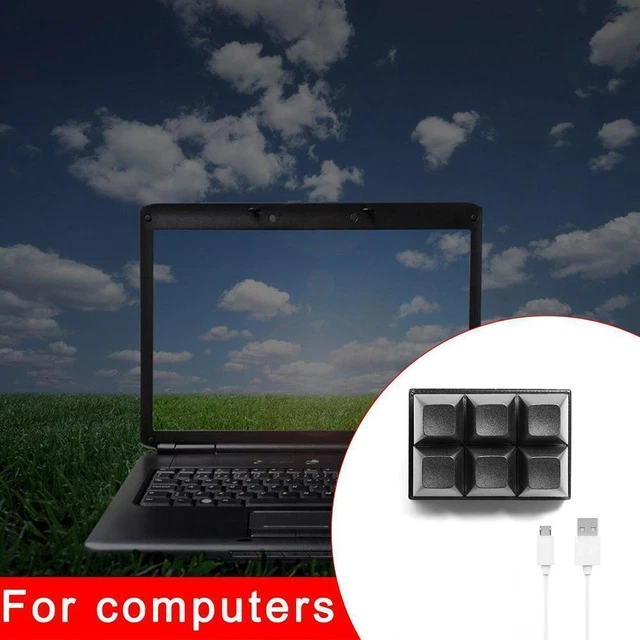 MINI 6-KEY COPY Paste Mechanical Keyboard USB Programming Shortcut S3 ...