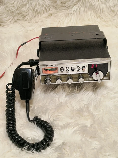 1980S REALISTIC TRC-425 NINE SCAN by RADIO SHACK Tested Working Mobile ...