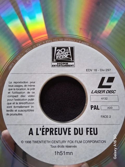 LASERDISC 📀 A 'EPREUVE DU FEU 📀 ( PAL ) 1 disque EUR 1,00 - PicClick FR