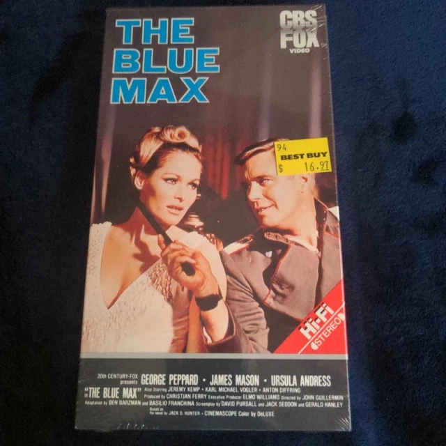 THE BLUE MAX VHS VCR Video Tape Sealed Movie, George Peppard, James ...