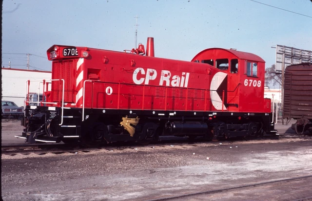 CP RAIL CANADIAN Pacific SW8 6708 - nice roster view - 1984 - Fresh! P4 ...