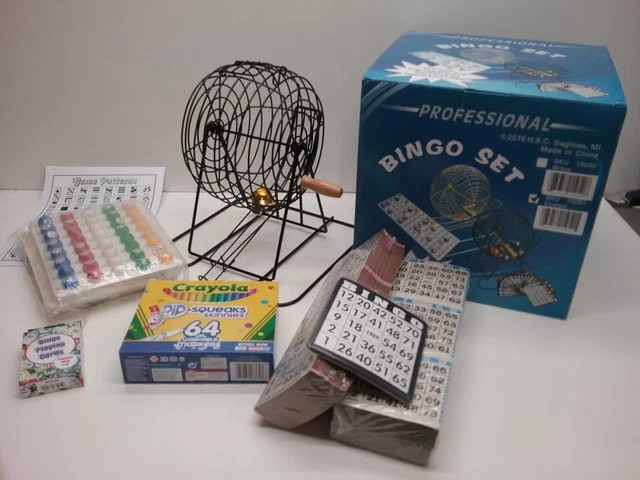 PROFESSIONAL COMPLETE BINGO Game Set Includes Everything Shown Play Now ...
