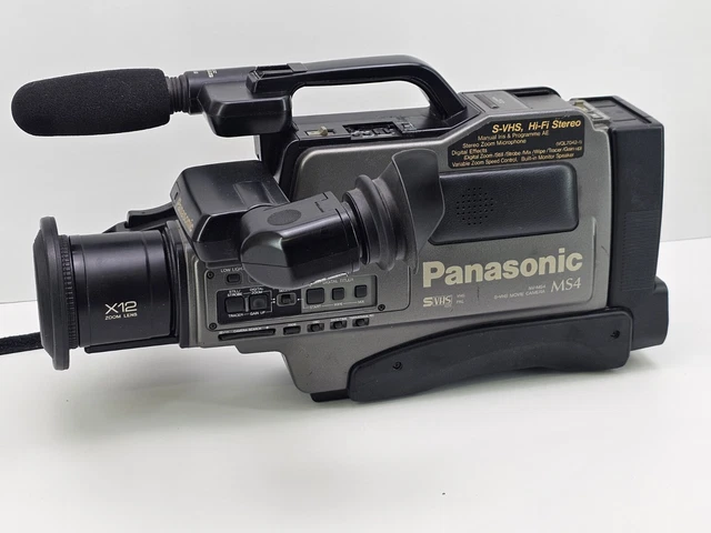 PANASONIC S-VHS MOVIE Video Camera NV-MS4 With Carry Case No Battery ...