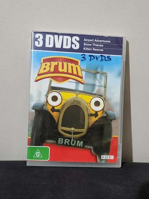 BRUM 3 DISC DVD Set Region 4 Preowned Airport Adventures Snow Thieves ...
