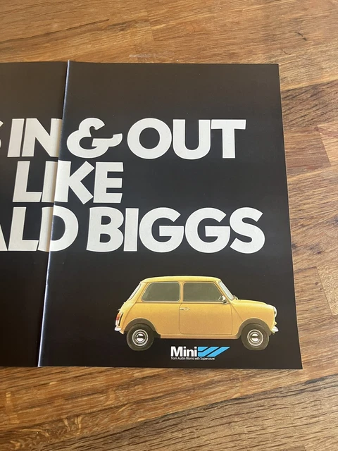ORIGINAL 1979 AUSTIN Mini Magazine Advert Frame Ready Wall Art Modern ...
