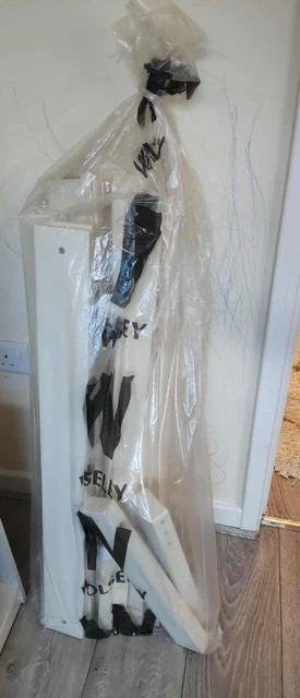 WHITE WOOD SINGLE Bed Frame and Mattress £37.10 - PicClick UK