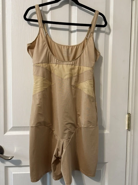CACIQUE WOMENS OPEN-BUST THIGH SHAPER 22/24 Beige Tank Shapewear £26.76 ...