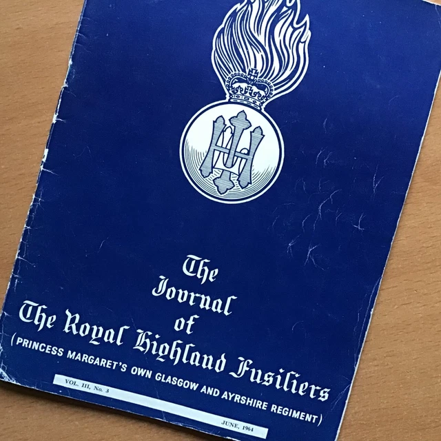 ORIGINAL BRITISH ARMY Rhf Regimental Journal Of Royal Highland ...