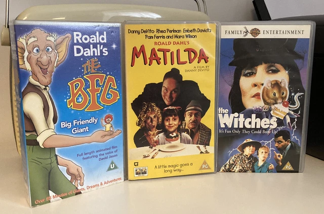 3X ROALD DAHL, VHS Bundle, The BFG, The Witches, Matilda £2.49 ...