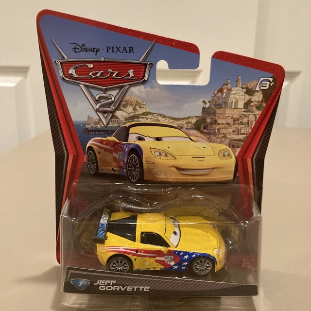 DISNEY PIXAR MOVIE Cars 2 Jeff Gorvette Die Cast Mattel Toy Car # MIB £ ...
