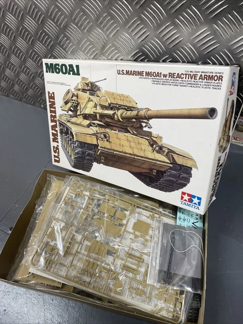 TAMIYA 35157 U.S Marine M60A1 Reactive Armor Tank Plastik Modellbausatz ...