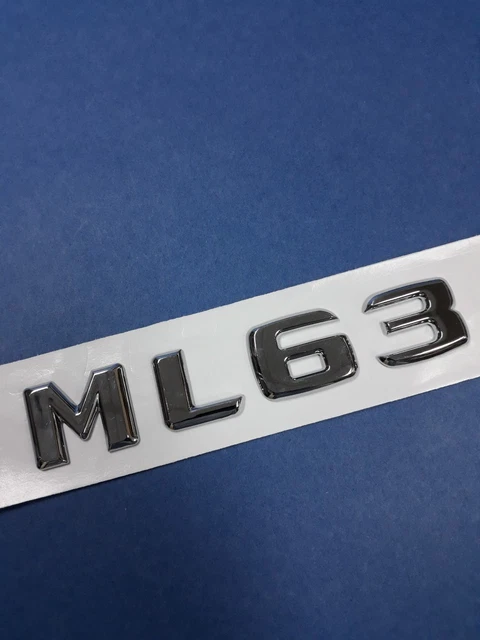 CHROME * ML63 * Trunk Letters Emblem Badge For Mercedes Benz Ml Amg M ...