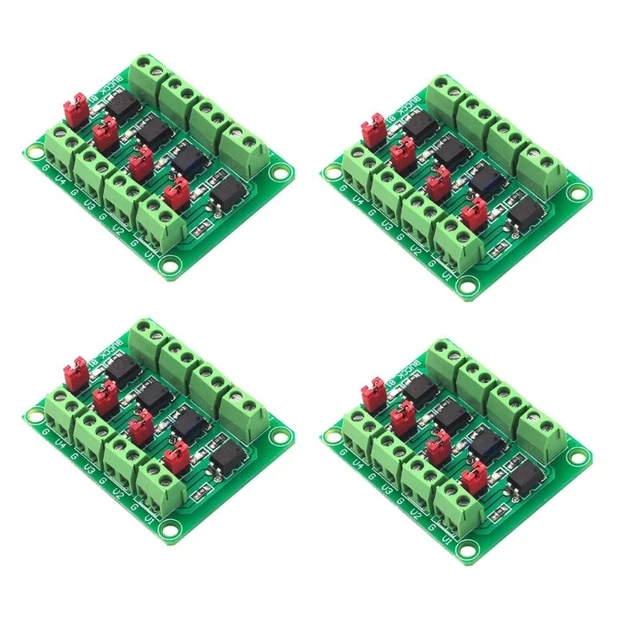 4 CHANNEL PHOTOCOUPLER Isolators Module for Voltages Control and Signal ...