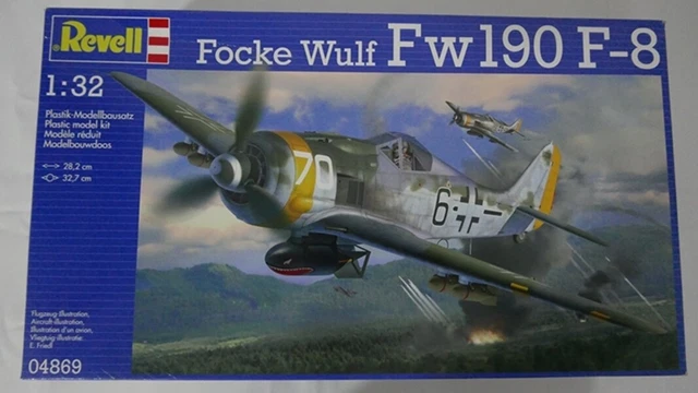 REVELL FOCKE WULF Fw190 F-8-Modellflieger-1:32-04869-Modellbau-OVP-0056 ...