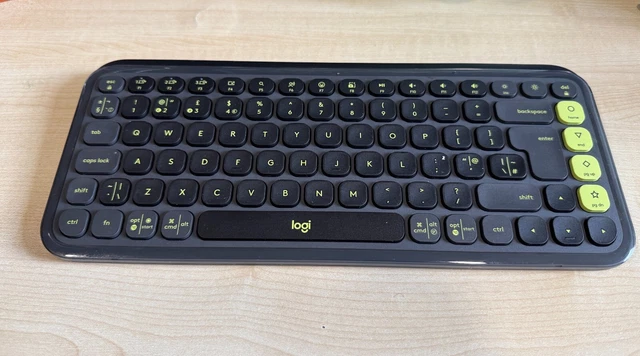 LOGITECH POP ICON KEYS Wireless Bluetooth Keyboard UK English Layout ...
