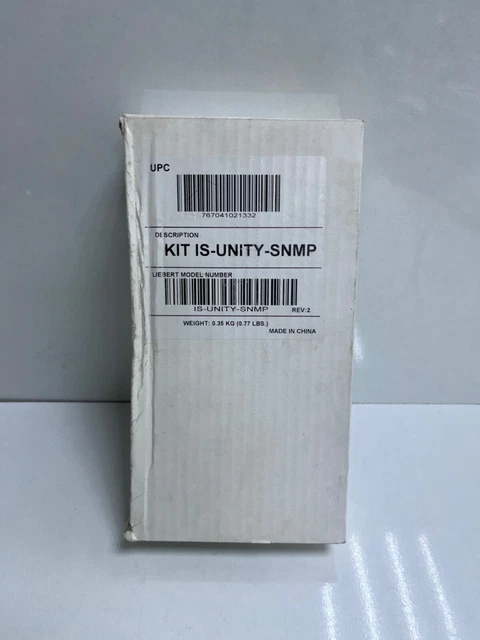 VERTIV LIEBERT NETWORK Interface Card IS-UNITY-SNMP ( New In Box) £160. ...