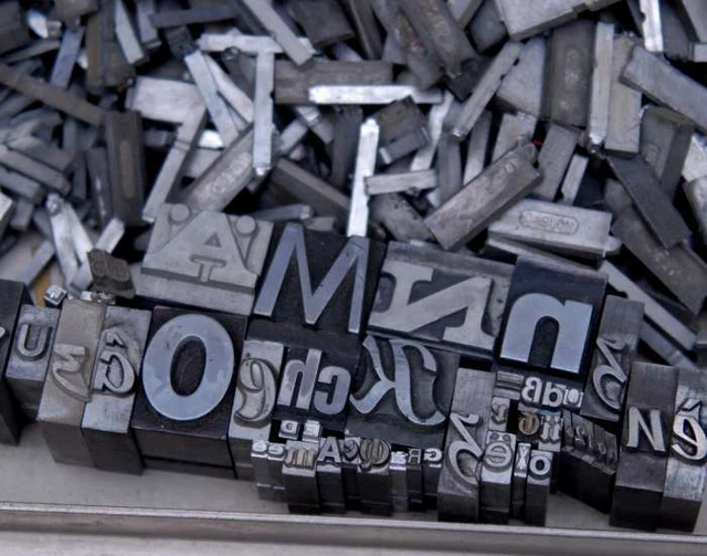 3,1 KG CARACTÈRES en plomb lettres typographie imprimerie letterpress ...