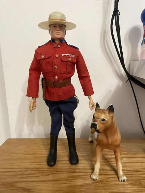 VINTAGE ACTION MAN Canadian Mountie In Uniform And Dog £75.00 - PicClick UK