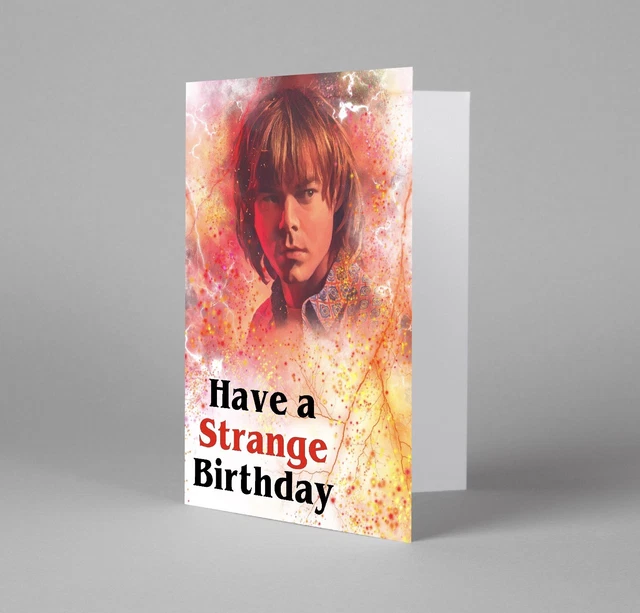 STRANGER THINGS BIRTHDAY Card, Jonathan Byers Stranger Things Art ...