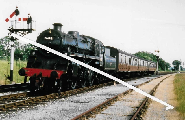 A VIEW OF 76081 passenger service at thingley junction in 1961 (colour ...