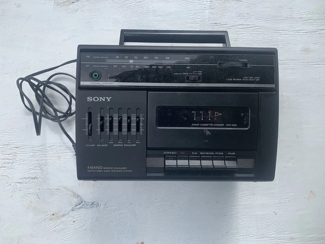 VINTAGE SONY RADIO Cassette-Corder Boombox Model CFS-1020-S1 £19.92 ...
