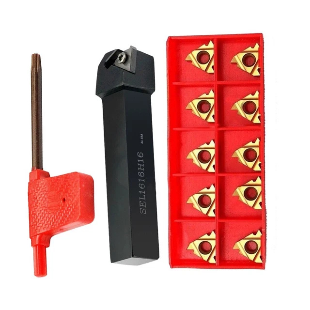 PORTE-OUTIL POLYVALENT POUR filetage de tour avec inserts en carbure 16IR AG60 EUR 35,36 ...