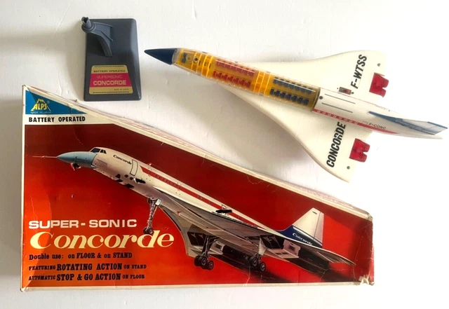 ALPS CONCORDE BATTERY Operated SUPERSONIC Airplane Electronic Japan ...