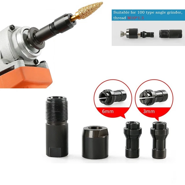 FOR 100-TYPE ANGLE Grinder Modified Adapter to Straight Grinder Chuck ...