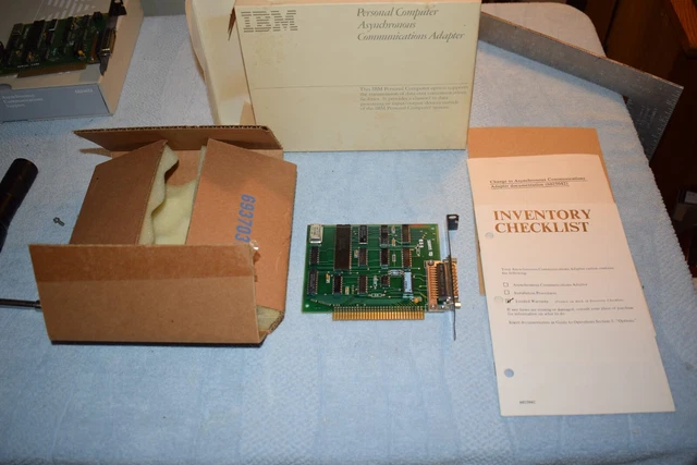 SCHEDA ASYNC NOS EARLY IBM per PC Rev A 5150 con errore nel manuale ...