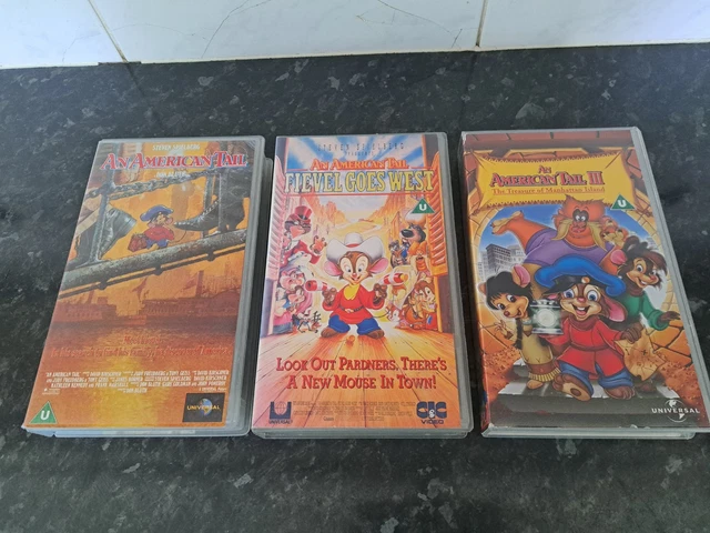 3 X AN American Tail Vhs Videos 1 2 And 3 Fievel Goes West Treasure Of ...